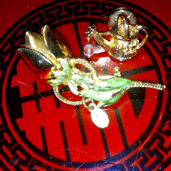 Vintage | Jewelry | Vintage Rosewatering Can Brooches | Poshmark